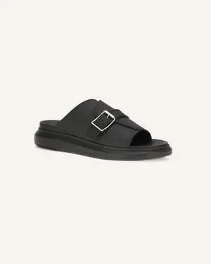 Alexander McQueen Buckle Slide Sandals - Black