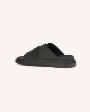 Alexander McQueen Buckle Slide Sandals - Black