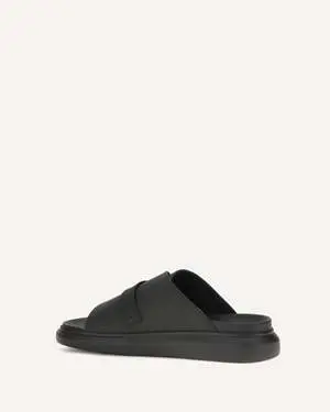 Alexander McQueen Buckle Slide Sandals - Black