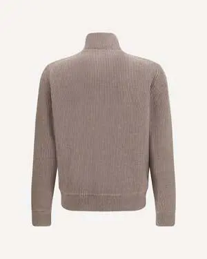 Brunello Cucinelli Suede And Cashmere Jacket - Beige