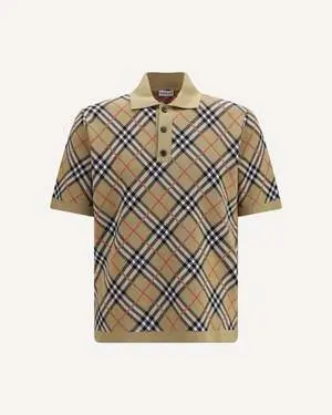 Burberry Check Cotton Bend Poo Shirt Mae