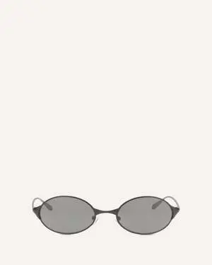Alexander McQueen Neo Oval Sunglasses - Grey