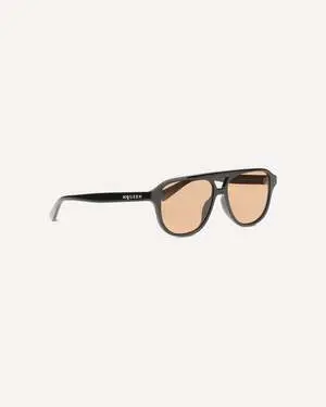 Alexander McQueen Signature Essentials Aviator Sunglasses - Brown