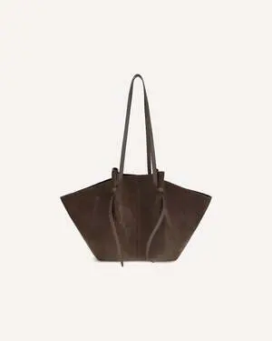 Yuzefi Mochi Large Suede Shoulder Bag