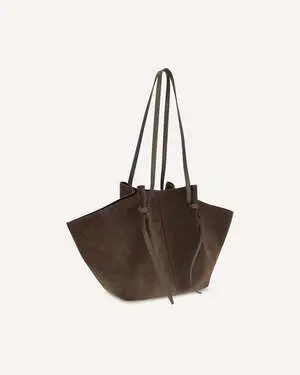 Yuzefi Mochi Large Suede Shoulder Bag