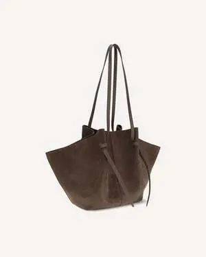 Yuzefi Mochi Large Suede Shoulder Bag