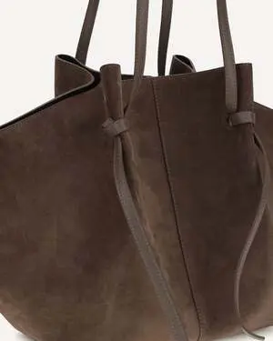 Yuzefi Mochi Large Suede Shoulder Bag