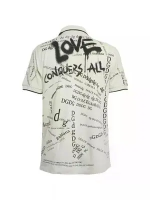 Dolce & Gabbana Dg Lettering Polo Shirt