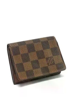 LOUIS VUITTON 2004 Business Damier Ebène Card Holder