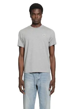 Moncler Logo Patch Cotton T-shirt - Multicolor