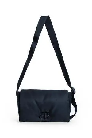 Balenciaga Monaco Flap Messenger Bag Small - Black