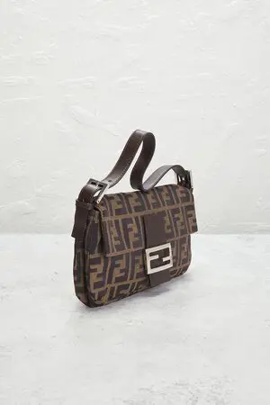 Fendi Zucca Baguette Shoulder Bag