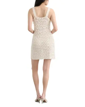 TOCCIN Lala Mini Dress Crochet Knit