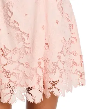 Aqua Lace Mini Dress