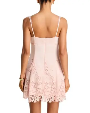 Aqua Lace Mini Dress