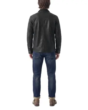 ANTIK DENIM Western Leather Handstitch Shirt