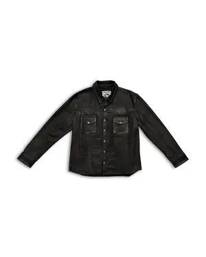 ANTIK DENIM Western Leather Handstitch Shirt