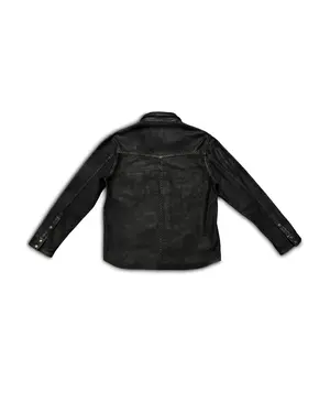 ANTIK DENIM Western Leather Handstitch Shirt