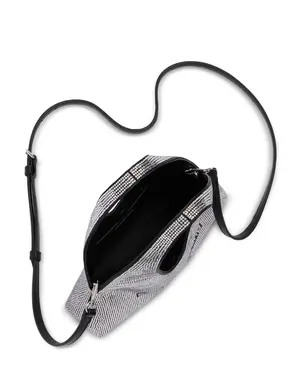 Alexander Wang Pike Mini Leather Hobo Bag - Black/silver