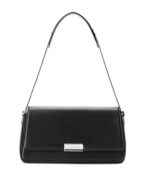 Alexander Wang Siren Leather Shoulder Bag - Black
