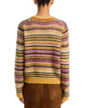 Isabel Marant Étoile Morine" Striped Mohair Blend Sweater