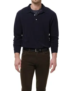 Citizens Of Humanity Long Sleeve Banded Polo Shirt - Navy