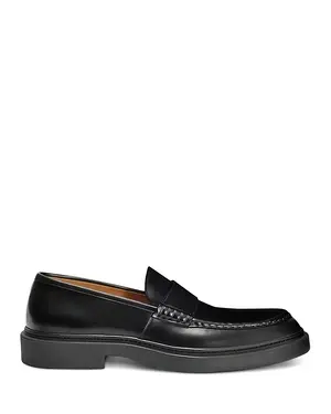 JIL SANDER Leather Loafers - Black