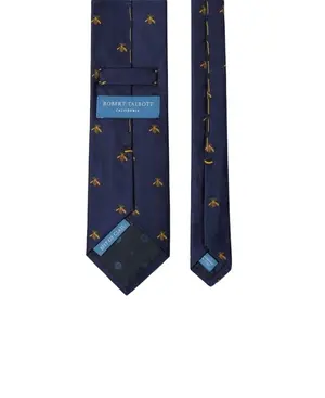 Robert Talbott Bee Printed Necktie - Navy