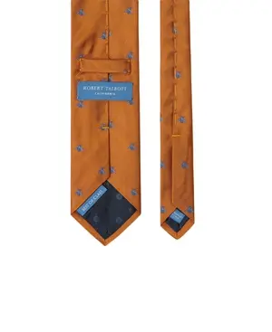 Robert Talbott Bee Printed Necktie - Orange