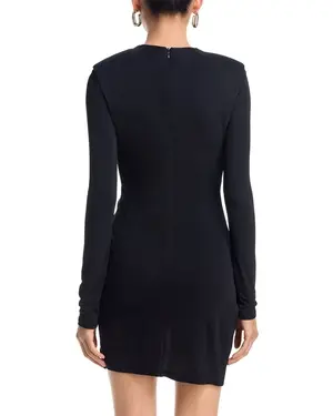 AREA Disco Crepe Jersey Mini Dress