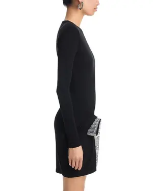AREA Disco Crepe Jersey Mini Dress