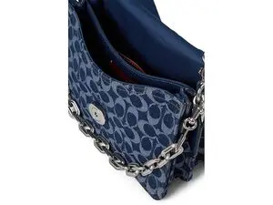 COACH Chain Tabby Shoulder Bag In Signature Denim