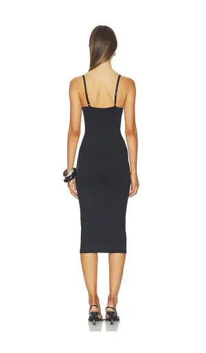FLEUR DU MAL Le Stretch Micro U-plunge Midi Dress