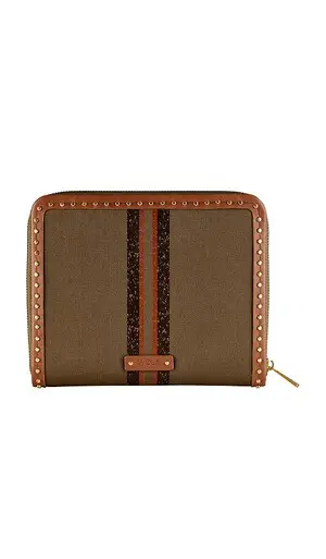 Wolf WOLF Ida Travel Jewelry Portfolio Khaki