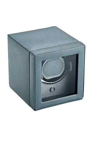 Wolf Cub Single Watch Winder With Cover In Grey
