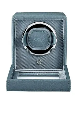 Wolf Cub Single Watch Winder With Cover In Grey