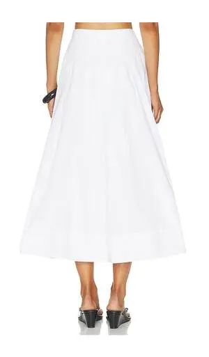 ALIGNE Julie Pleated Poplin Skirt