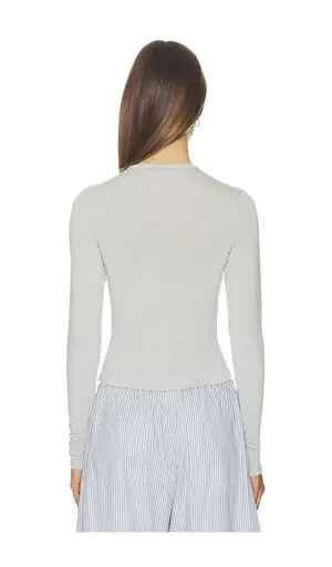 SKIMS Sheer Modal Cardigan In Grey