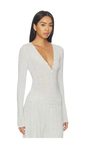 NEGATIVE UNDERWEAR Whipped Henley Top