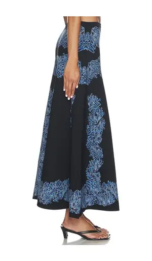 Ulla Johnson Alessia Knit Jacquard Skirt In Multi