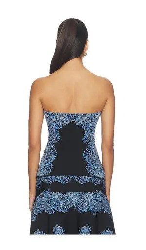 Ulla Johnson Madelie Strapless Knit Jacquard Top In Multi