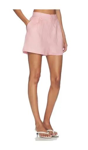 Yumi Kim Linen Pleated Shorts