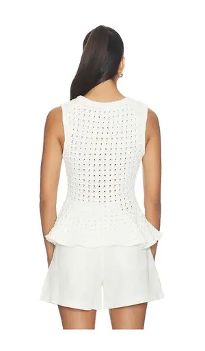 PISTOLA Anna Peplum Sweater Tank
