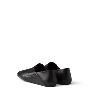 Prada Leather Loafers - Black