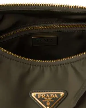 Prada Re-nylon And Leather Large Bag