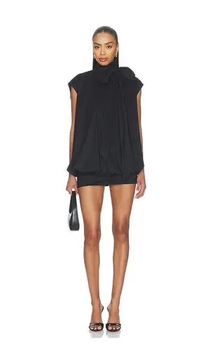 Prabal Gurung Tie-neck Cocoon Mini Dress