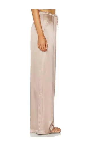 Sablyn Silk Gemma Pull On Straight Leg Pant - Beige