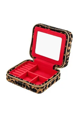Wolf Savanna Print Zip Travel Case