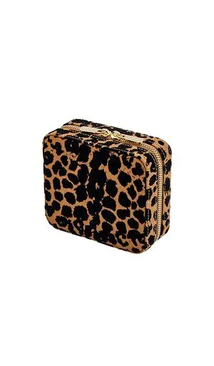 Wolf Savanna Print Zip Travel Case