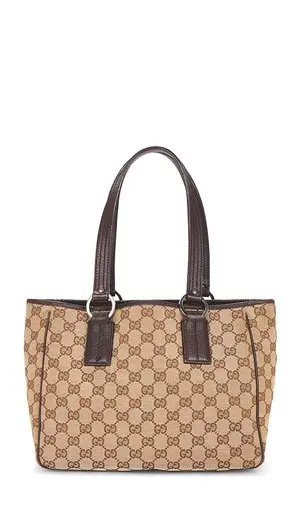 FWRD RENEW Gucci Gg Canvas Tote Bag - Brown